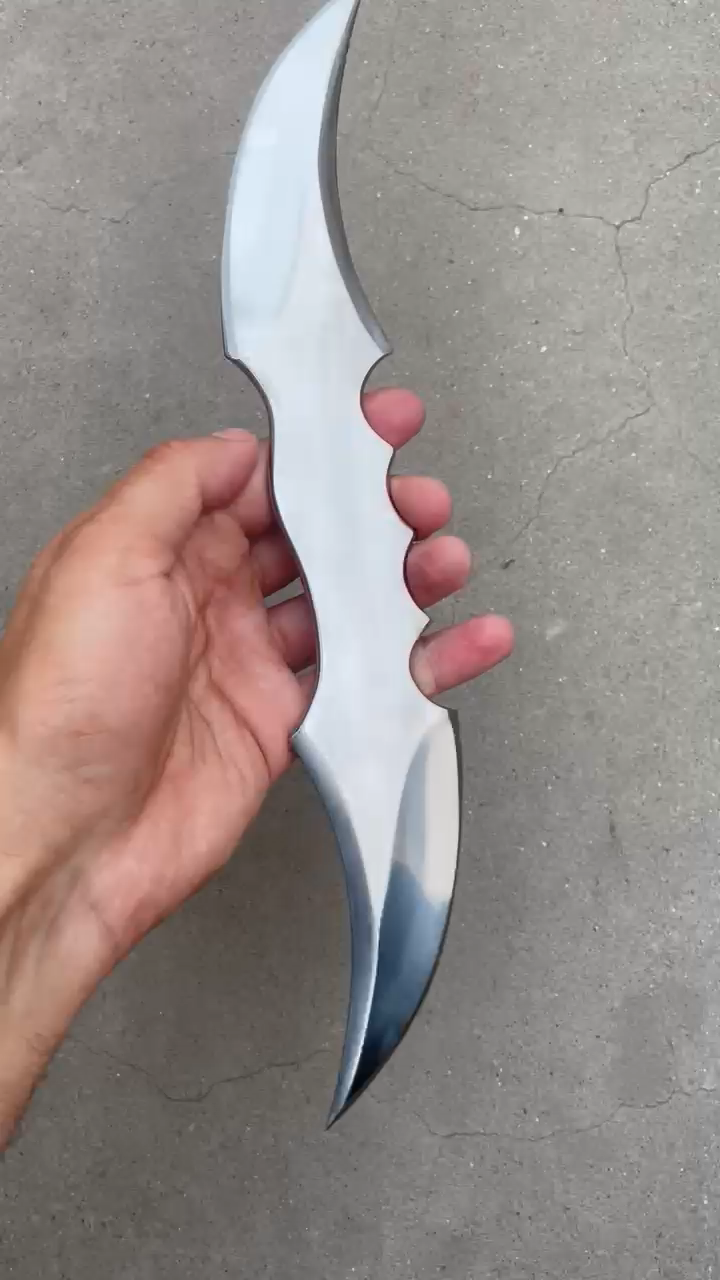 BATMAN KNIFE | Custom Handmade D2 Steel Fixed Blade EDC Hunting ...