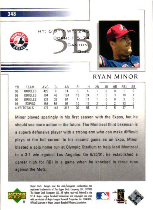 2002 Upper Deck #348 Ryan Minor | eBay