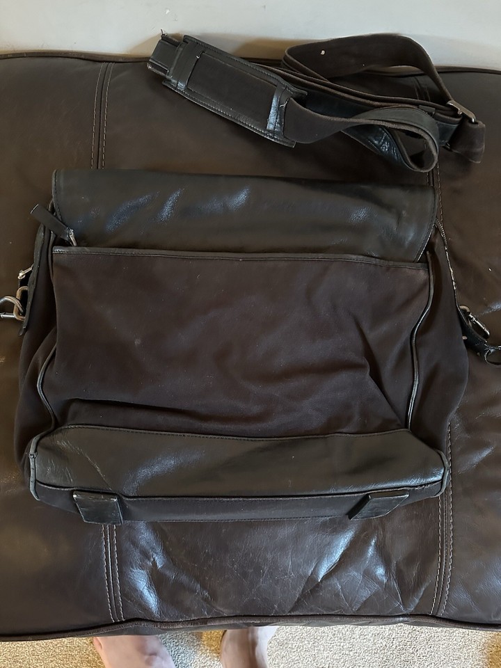 Hugo Boss Leather Messenger Bag | eBay UK