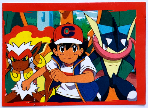2022 POKEMON MASTER JOURNEYS Sticker EP #035 ASH KETCHUM / GRENINJA ...