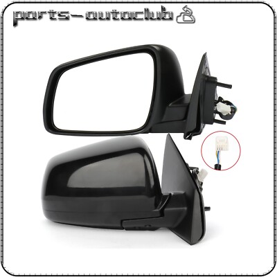 Fits 2008-2014 MITSUBISHI LANCER Left&Right Side Mirrors Black Power ...
