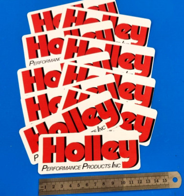 X 10 "HOLLEY Performance Inc" decals DECALS TOOLBOX, Man Cave, BAR, Car ...