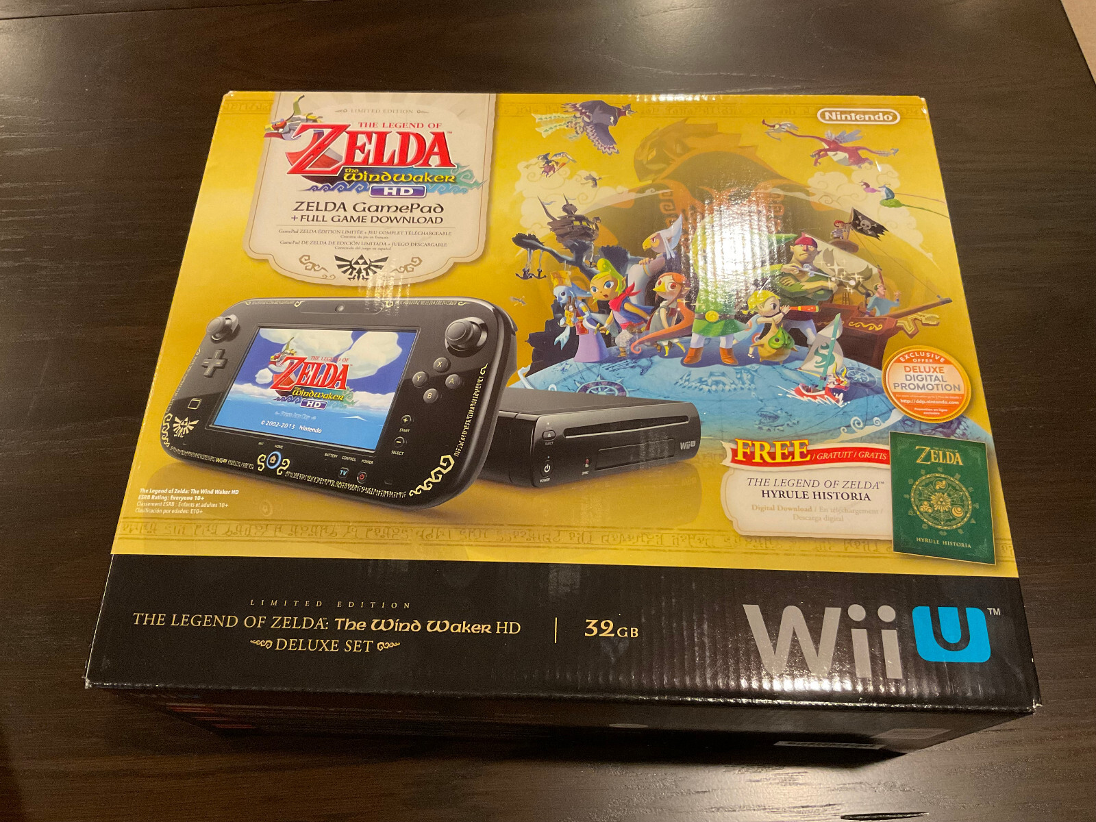 Nintendo Wii U The Legend Of Zelda Wind Waker HD Deluxe Set 32GB ...