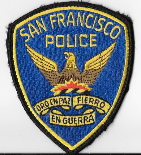 SAN FRANCISCO POLICE DEPARTMENT SHOULDER PATCH PHOENIX RISING FROM THE ...