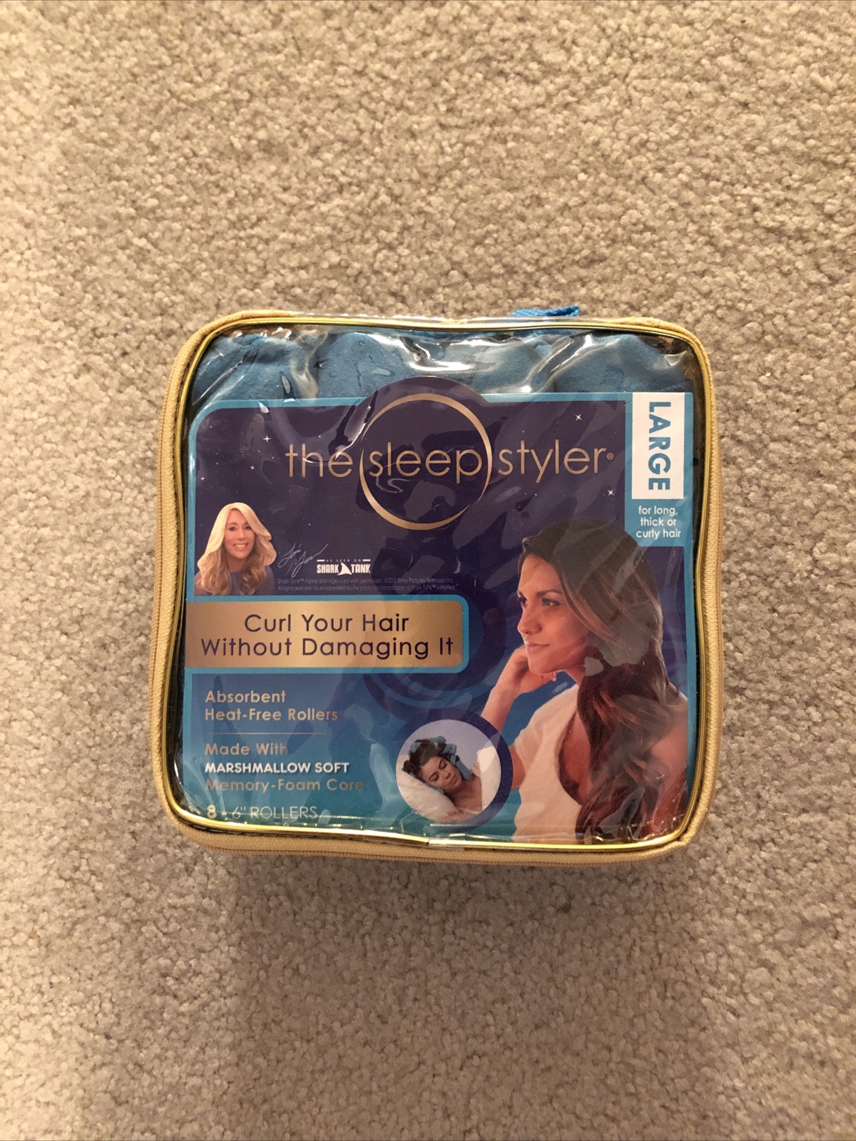 All Star Innovations The Sleep Styler Nighttime Hair Curlers, Large 8 ...