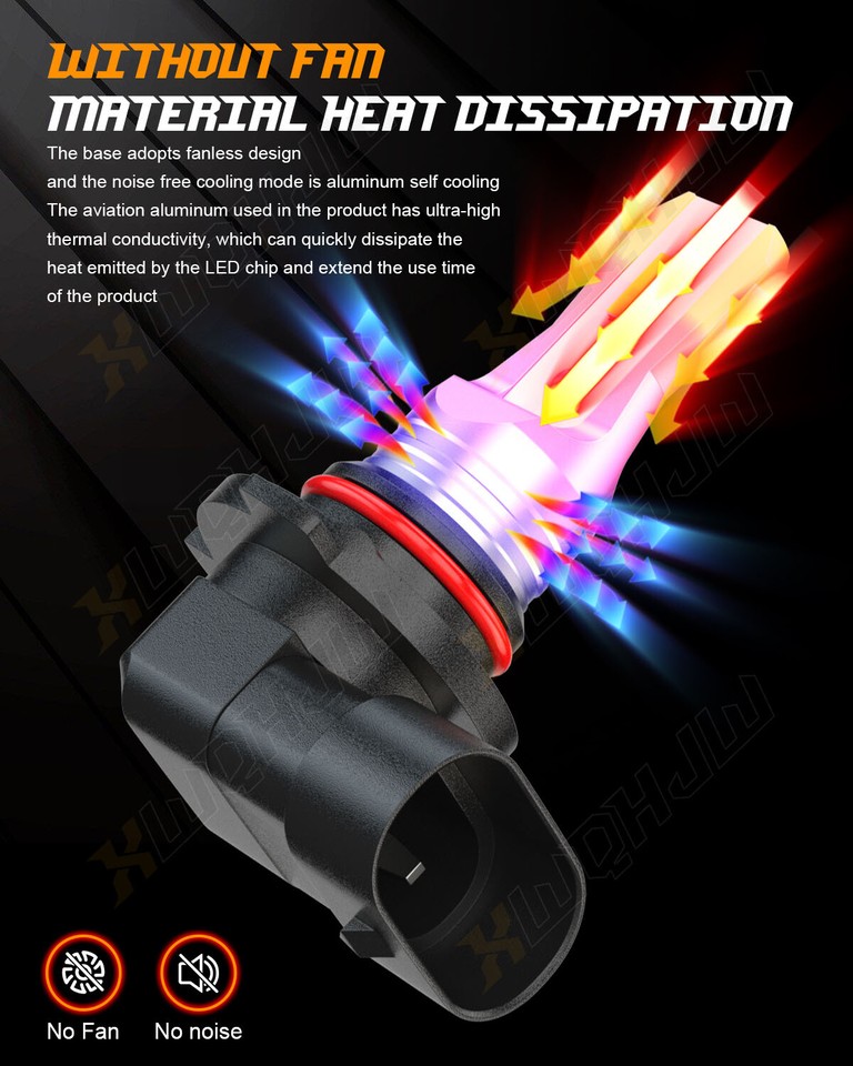 For Peterbilt 579 389 4X White 9005 H11 LED Combo Bulbs Headlight High ...