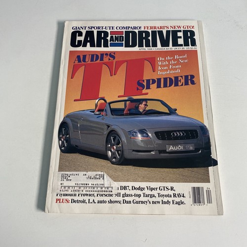 1996 April Car And Driver Magazine The Audi TT Spider (CP404) | eBay
