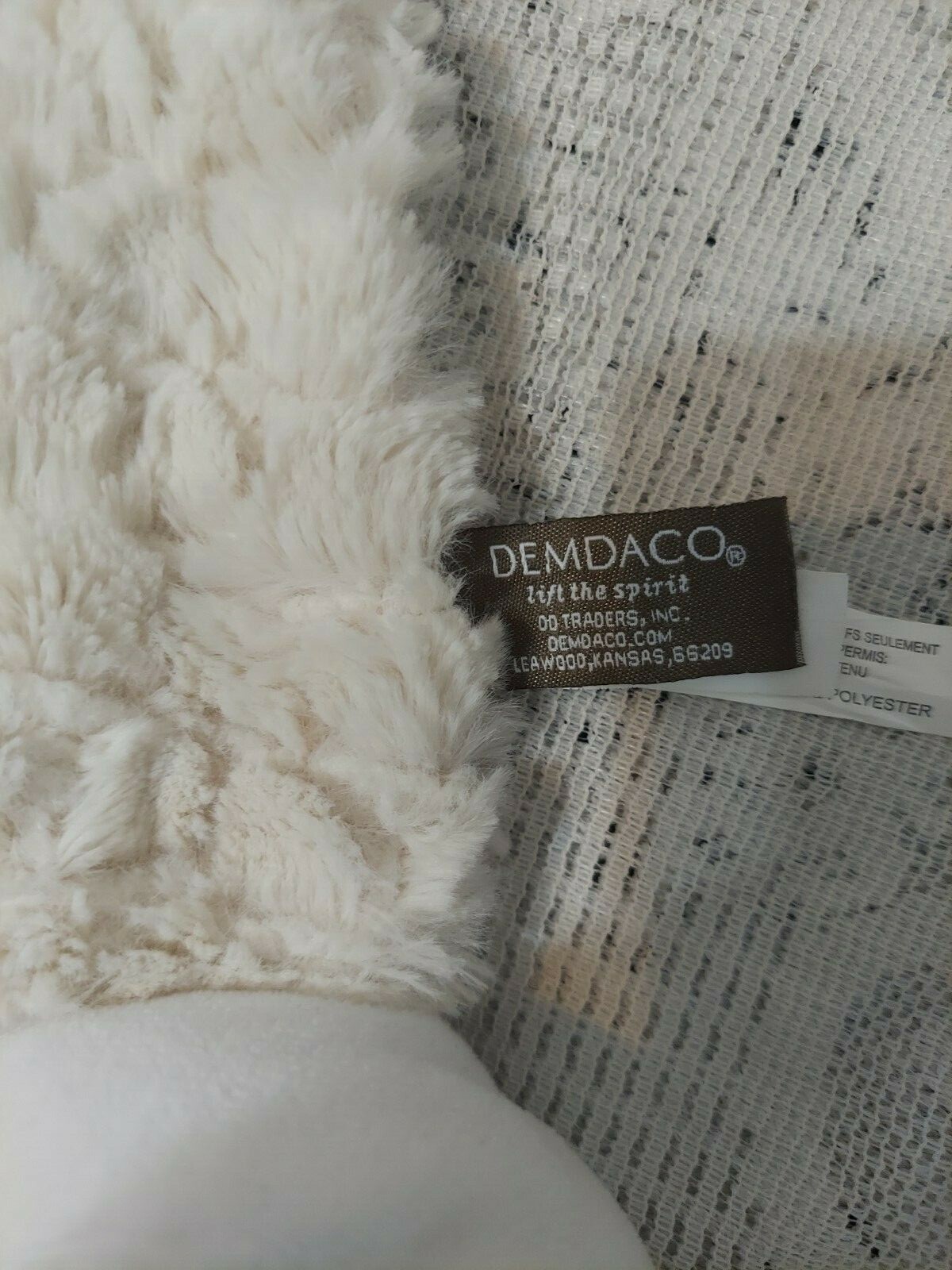 Demdaco Sheep Lamb Plush Rattle Lovey Security Blanket Blankie Cream 12 ...