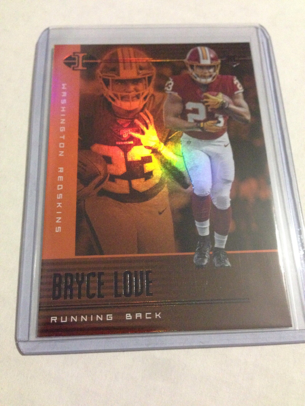 2019 Illusions Bryce Love Orange Parallel Rc Redskins | eBay