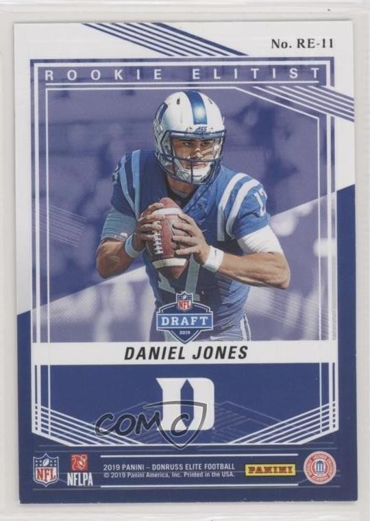 2019 Panini Donruss Elite Rookie Elitist Daniel Jones #RE-11 RC | eBay