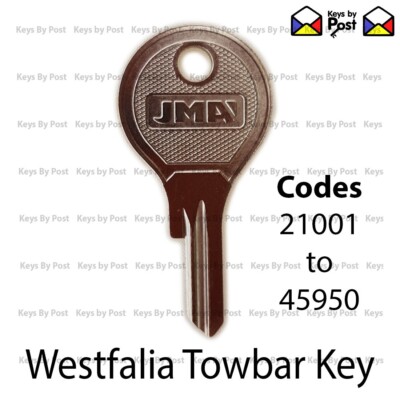 WESTFALIA TOWBAR KEY AUDI, BMW, FORD, MERC, PORSCHE, RANGE ROVER, VW ...