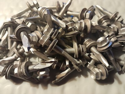 #12 X 1-1/4" HEX WASHER HEAD SELF DRILLING SCREWS TEK #5 EPOXY BOND ...