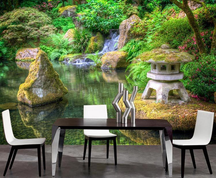 Japanese Wallpaper Murals Garden Kyoto, Japan Temple Wall Mural