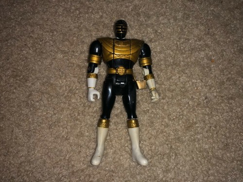 Trey Gold Black Power Rangers Zeo Vintage 1996 Bandai Flip Head Action ...