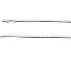 2mm to 8mm Sterling Silver Domed, Oval Omega Chain Necklace Bracelet ...