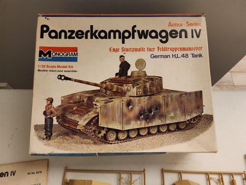 MONOGRAM 1/32 PANZER IV HL48 PANZERKAMPFWAGEN IV ARMOR SERIES KIT 8218 ...