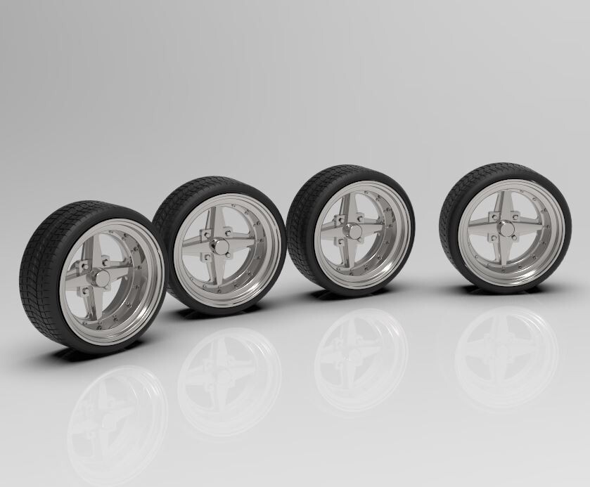 1:25 "Array" Wheels and Tires 16" version | eBay