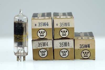 5 Vintage Westinghouse 35W4 / HY90 Half Wave Rectifier Mini 7 Pin Audio ...