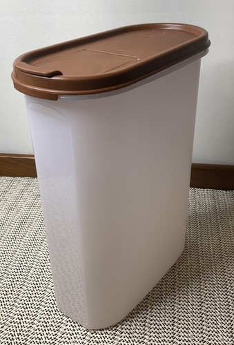 Tupperware Modular Mates Oval #4 (9.75 Cups ) Brown Flip Seal 1614 ...