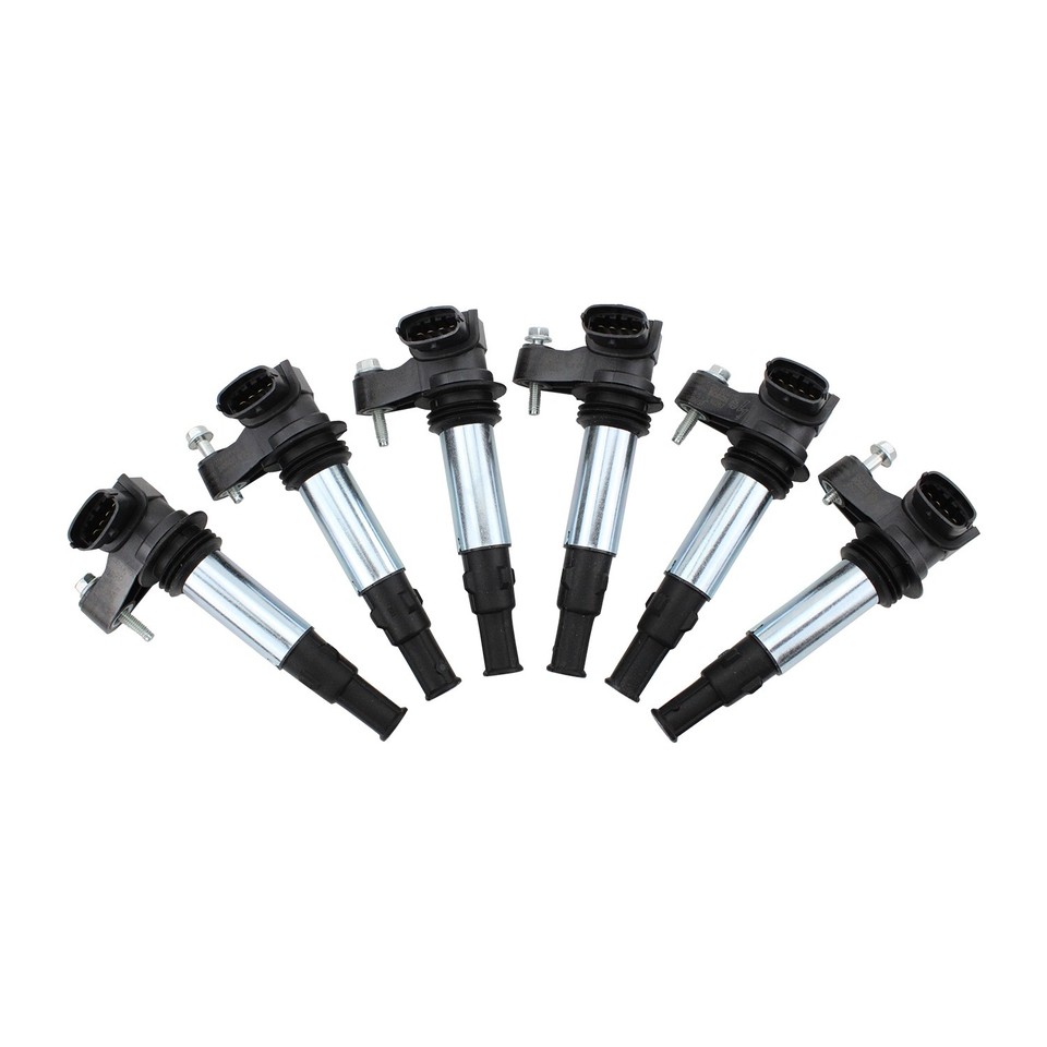 For Saab 9-3 2.8L Set of 6 Ignition Coil Spark Plugs Connect Bosch ...