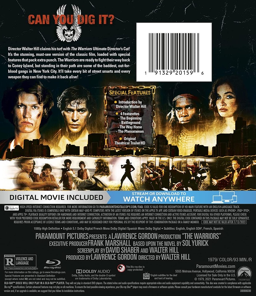 The Warriors (Blu-ray + digital copy) (Blu-ray) Michael Beck James ...