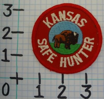 Vintage NOS Kansas Safe Hunter Buffalo Bison Patch From the 70's 088 | eBay