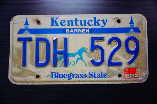 Kentucky Bluegrass State License Plate Tag 1997 #TDH 529 | eBay