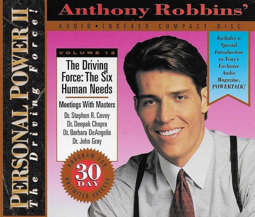 ANTHONY ROBBINS Personal Power II - The Driving Force: Six Human Needs ...