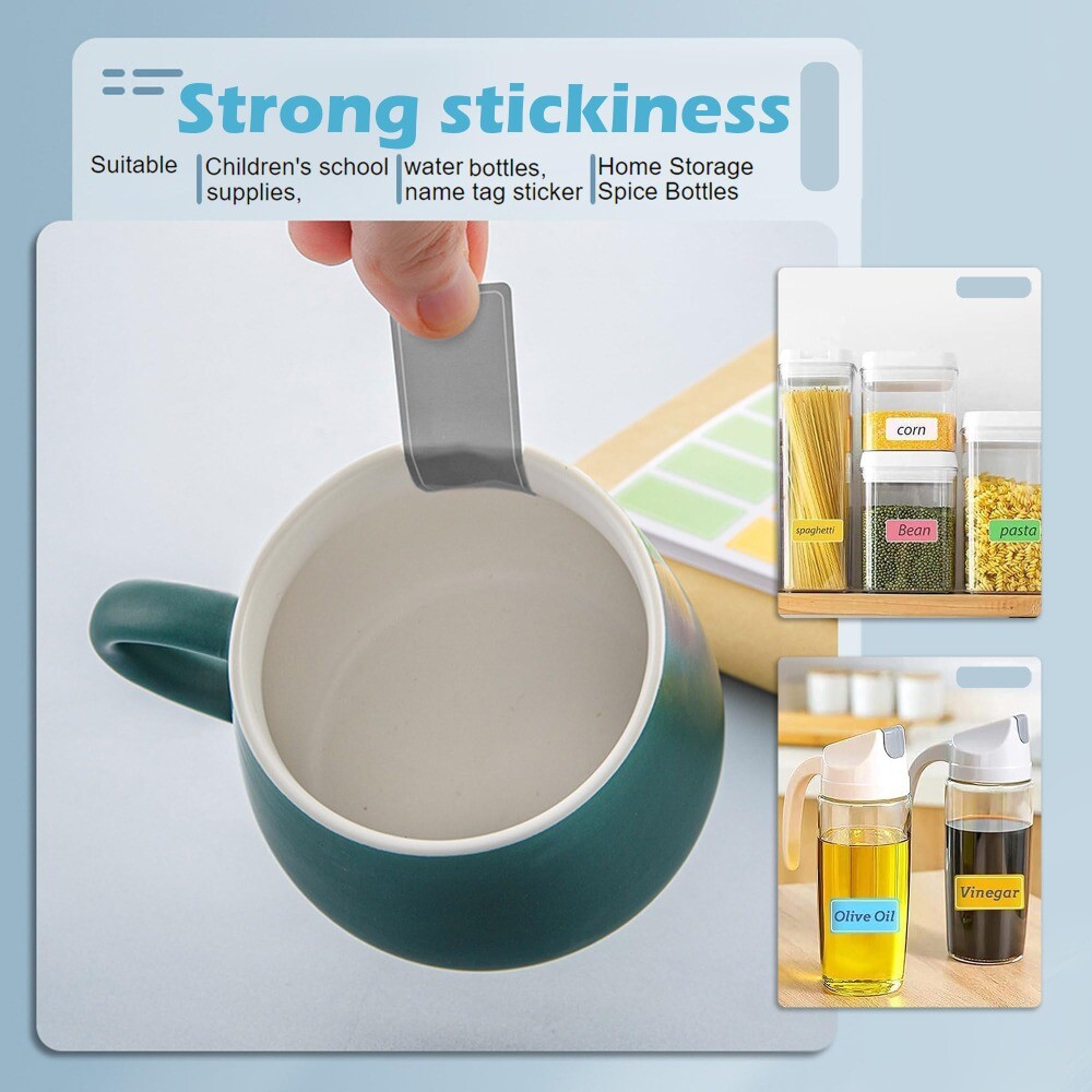 Self Adhesive Name Stickers Colorful Filing Envelops Tags Name Label | eBay