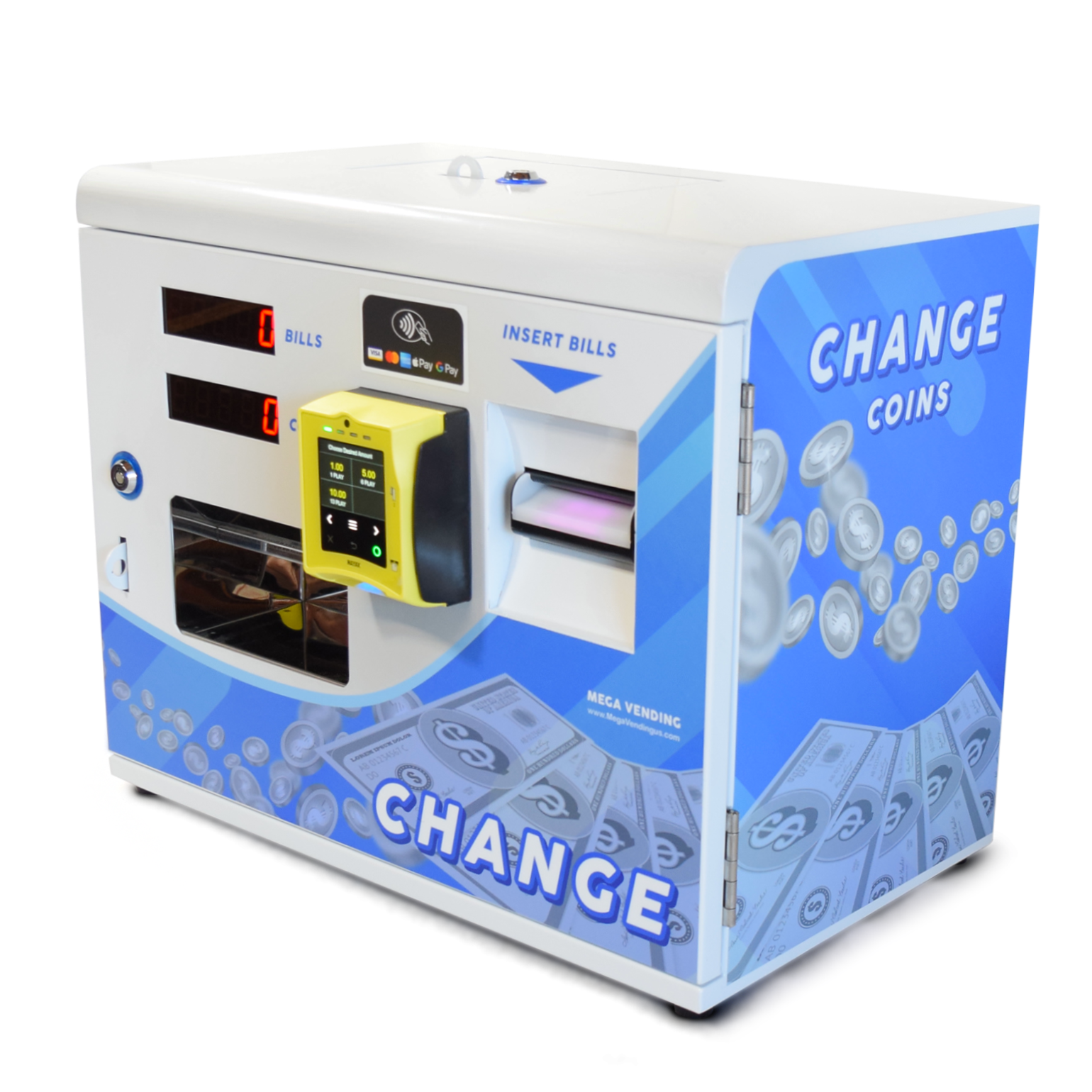 Dollar change machine + Nayax reader & Bill Validator exchange Dollars ...
