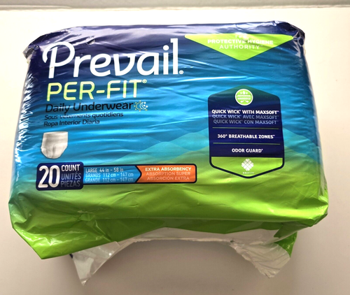 Prevail Per-Fit Adult Disposable Diapers Underwear Large Extra ...