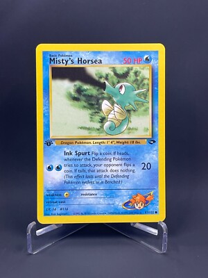 Pokémon Gym Challenge 1st Edition Misty's Horsea 87/132 Regular NM | eBay