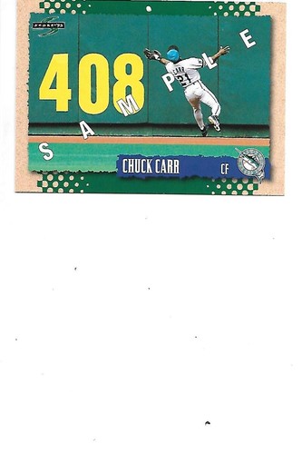 Chuck Carr 1995 Score Sample Baseball Card #224 Florida Marlins | eBay