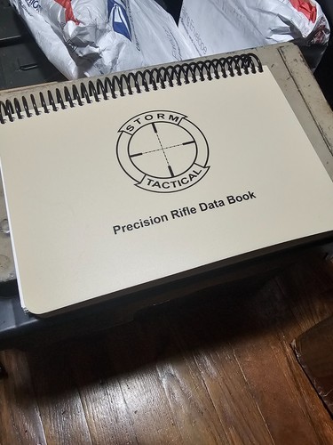 storm Tactical precision rifle data books | eBay
