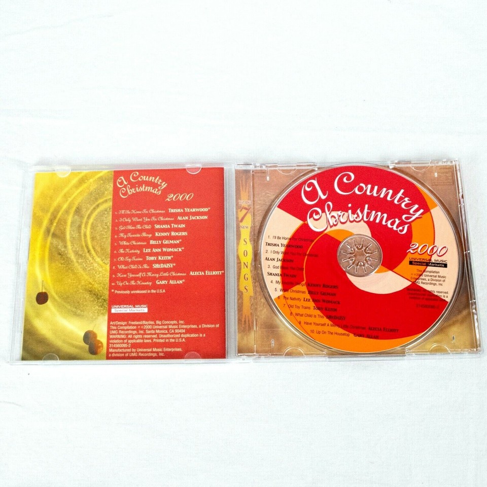 5 Country Christmas CDs Lot Country Christmas 94 97 98 2000 and Jingle ...