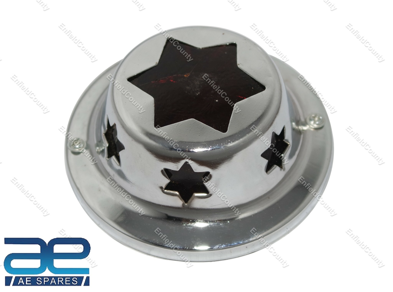 Universal Fit Chrome Red Roof Ceiling Lamp Set Of 2 X Bus Truck Car ...