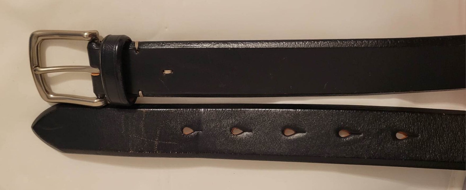Volpi Concerie Black Leather From Italy Belt Size 32 Black | eBay