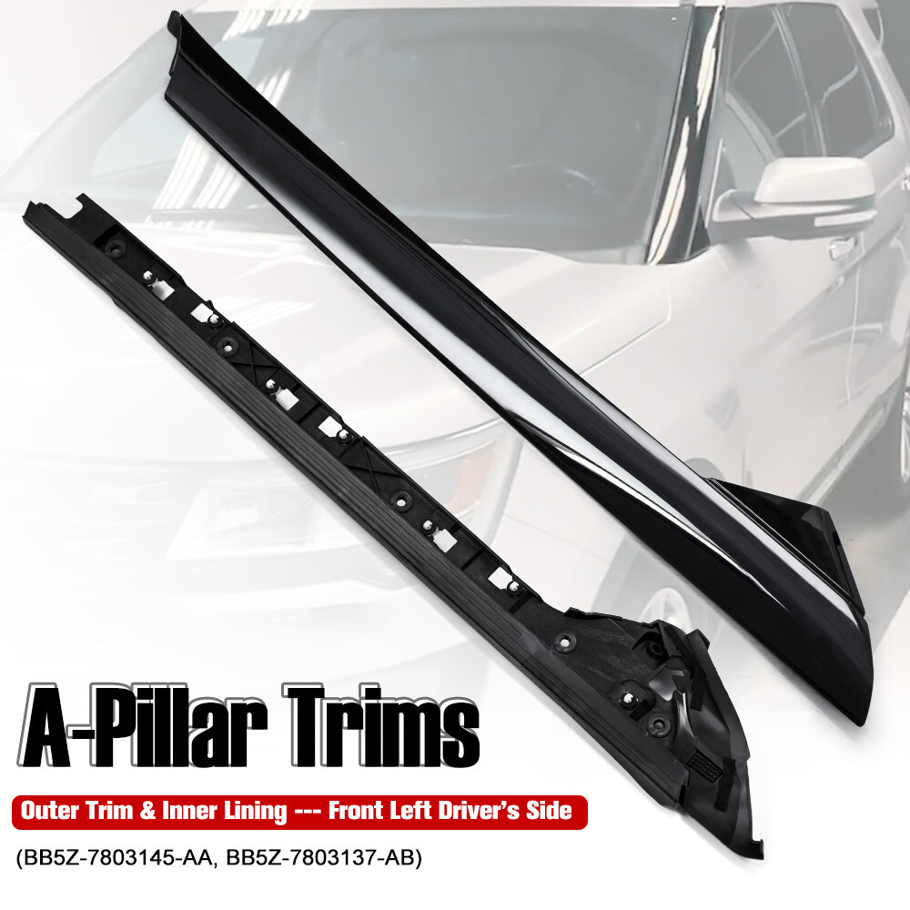 4Pcs For 11-19 Ford Explorer Left Right Side Windshield A-Pillar ...