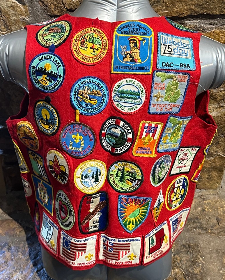 Boy Scout Vest Lot of Patches Michigan Tennessee | eBay