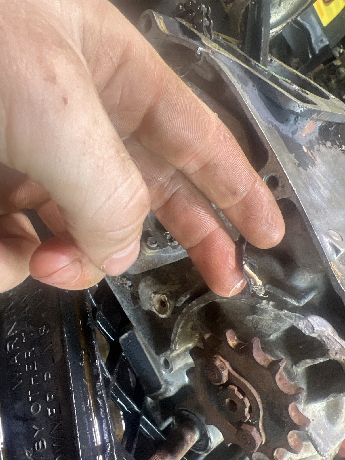 1992 honda xr100 lower engine cases bottom end crank gears clutch xr ...