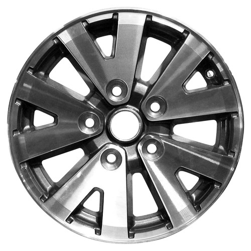 16x8 5 Split Spoke Refurbished Aluminum Wheel Painted Charcoal Silver ...