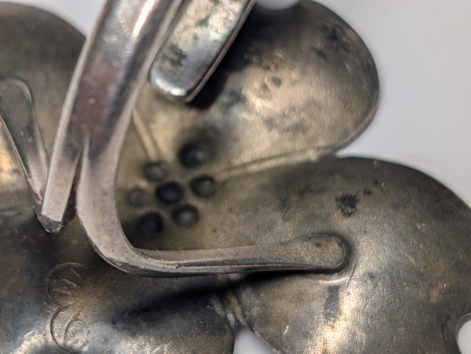 VINTAGE STERLING SILVER NYE STUART CLOVER RING ADJUSTABLE | eBay