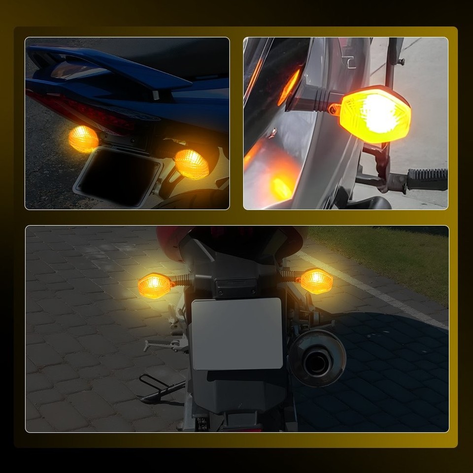 2x Front Rear Amber Turn Signal Light Halogen For Suzuki SV 650S DL650 ...