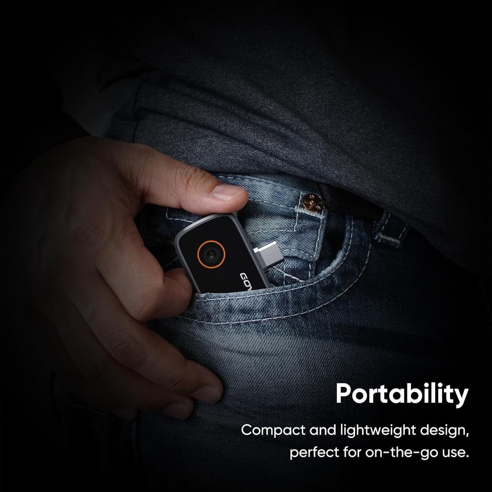 GOYOJO Thermal Imaging Camera for iPhone/Android 192x192 IR Resolution ...