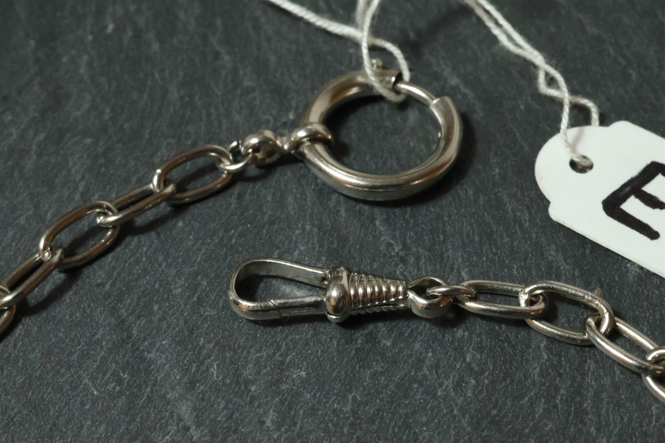 Old Silver Pocket Watch Chain Watch Chain Chain Pocket Watch Silver No ...