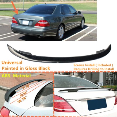 Fit For 2001-2006 Lexus LS LS430 Trunk Spoiler Wing Gloss Black 51 ...