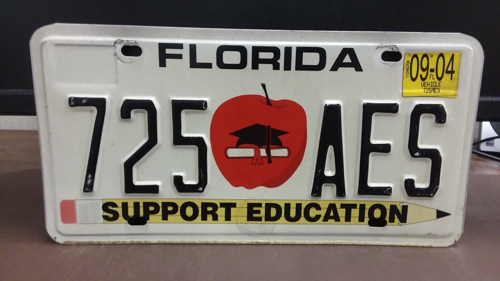 2004 Florida SUPPORT EDUCATION License Plate Tag Original | eBay