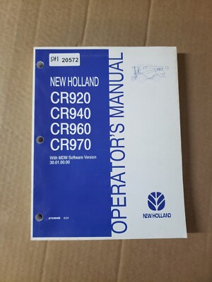 ONE New Holland CR920 CR940 CR960 CR970 MDM Software 30.01.03 Operators ...