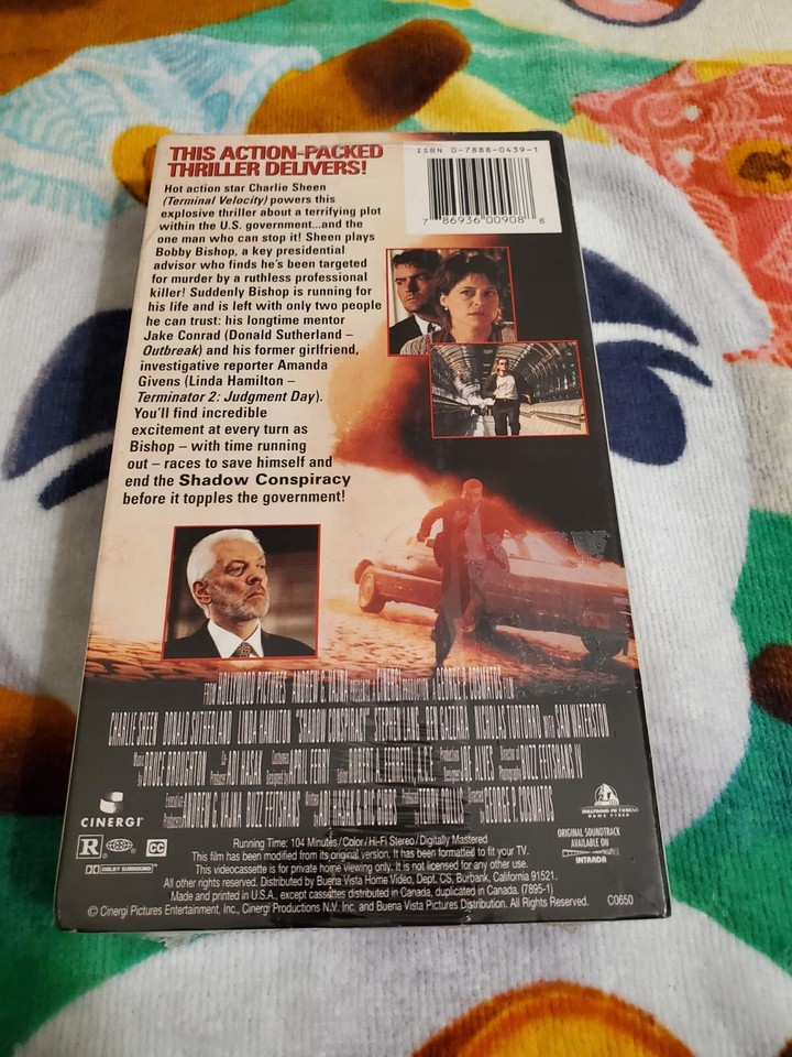 The Shadow Conspiracy (VHS Video Tape, 1997) Sealed New in Package ...