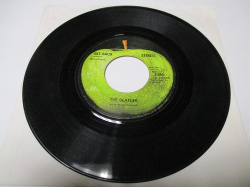 The Beatles Get Back / Don't Let Me Down Vinyl 7" 45 RPM 1969 Apple ...